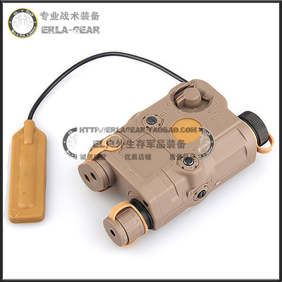 促销AN-PEQ15功能版LED白光+l绿镭射指示电筒 黑色/沙色