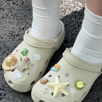 洞洞鞋配饰可拆配件高级感