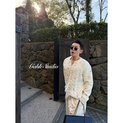 GAHKSTUDIO 年度压轴/店主私服/定制4个月私服D*OR秀款刺绣毛衣