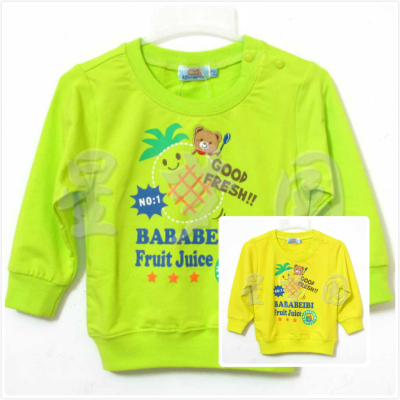 叭叭贝比长袖T恤纯棉男童
