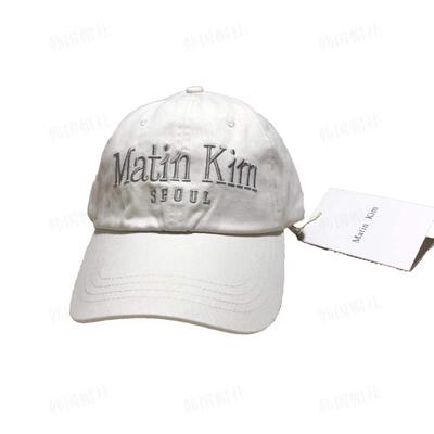 韩国帽社matinkim棒球帽陈丽君宁艺卓同款MK字母刺绣鸭舌帽男女款