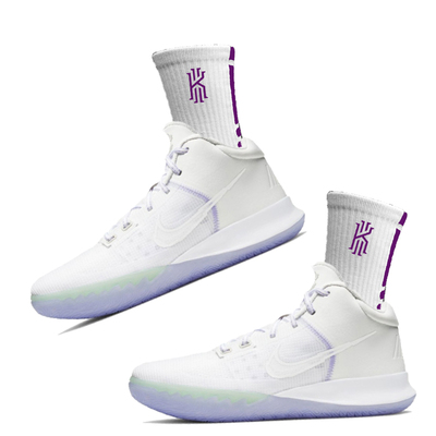 欧文FLYTRAP4篮球运动袜子白黑荧光绿西瓜红黑红金高筒球袜毛巾底