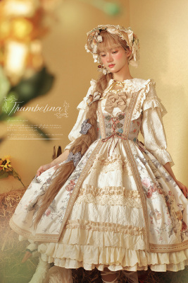 巴伐利亚田园风洛丽塔开襟款长款