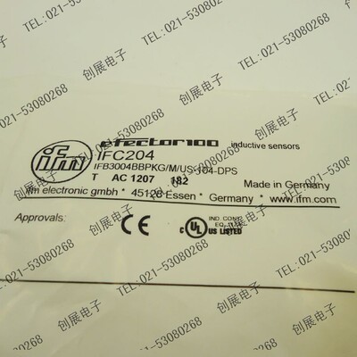 【原装正品】IFM德国易福门 接近开关 IFC204  实体店铺