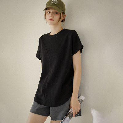 夏季新款蝙蝠袖宽松显瘦女T恤