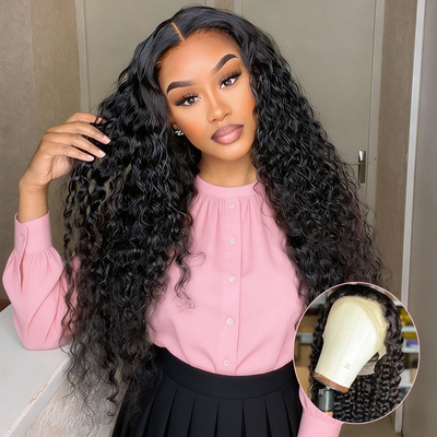 非洲假发女前蕾丝长卷发真发全头套13x4 Small curly lace wigs