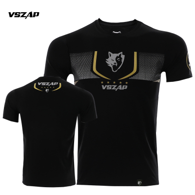 VSZAP烫金格斗MMA棉质搏击短袖男