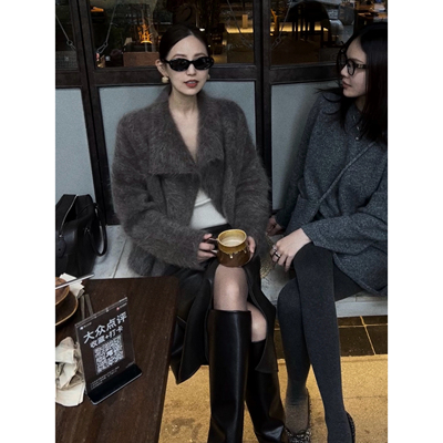 nczz《暖冬新贵》高配比马海毛翻领外套