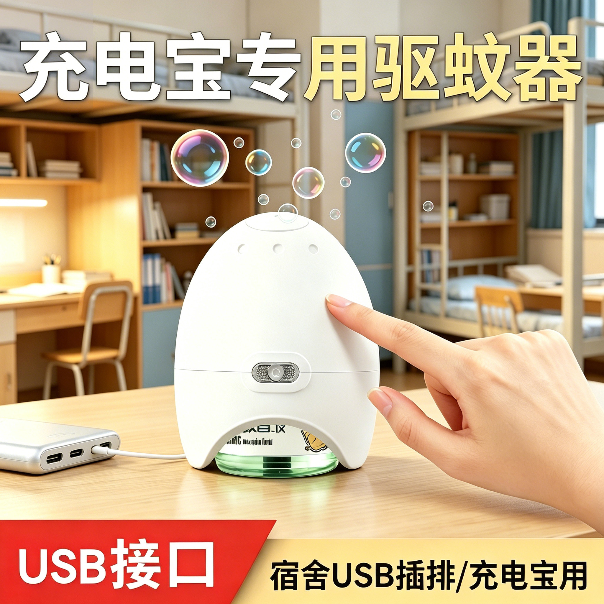 宿舍充电宝用电蚊香液usb电蚊香器USB供电5v插排驱蚊器车用灭蚊器