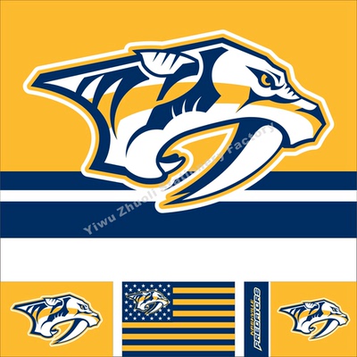 NHL 纳什维尔掠夺者队旗帜曲棍球冰球 Nashville Predators Flag