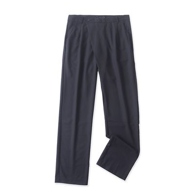 不规则休闲褶皱裤子 夏季新款百搭时尚直筒女宽松外穿长裤子07281