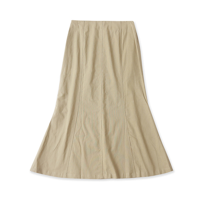 棉麻鱼尾半身裙中长款显瘦时尚