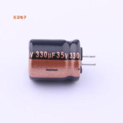 RXW331M1VCC-1012 |剪脚直插铝电解电容插件,D10xL12.5mm