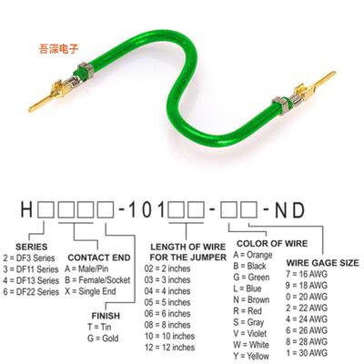 H2AAG-10104-G6 |原装全新JUMPER-H1503TR/A3049G/H1503TR 4