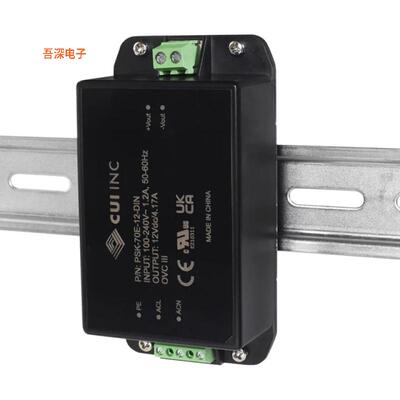 PSK-70E-24-DIN |原装全新AC-DC, 70 W, 24 VDC, SINGLE OUTP