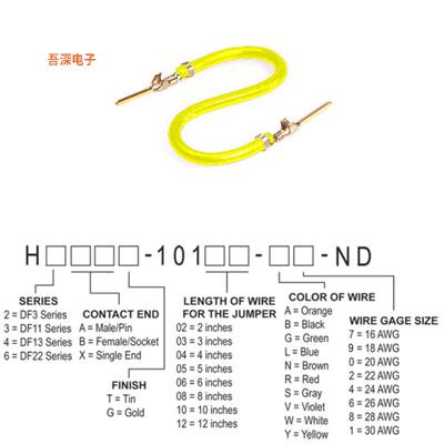 H3AAG-10106-Y6 |原装全新JUMPER-H1507TR/A3049Y/H1507TR 6