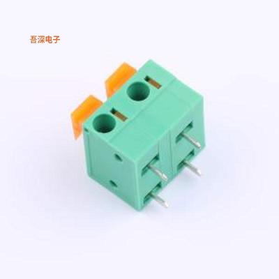 MX142R-7.62-02P-GN01-Cu-A |原装弯插,P=7.62mm弹簧式接线