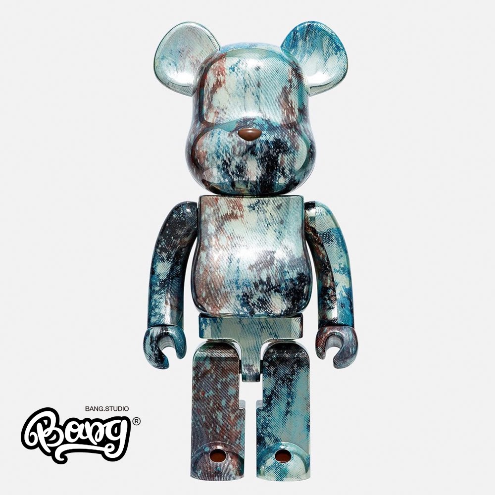 【Bang】现货 Bearbrick 1000%PUSHEAD大理石第五代PU5积木熊潮玩