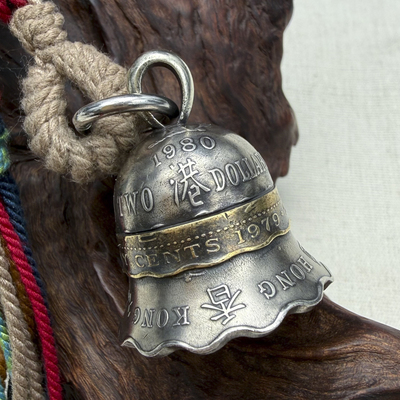 小众创意硬币铃铛挂件
