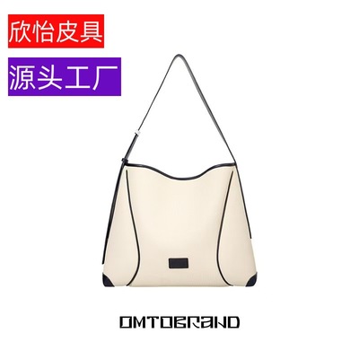 omto新款燕麦软hobo包秋冬仿帆布腋下包斜挎小包通勤手提包高级感