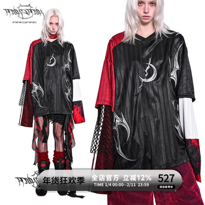 PINKSPINK原创电月火焰8重组T恤