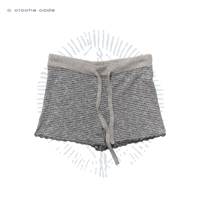 o cloche code 26SS 条纹系带短裤