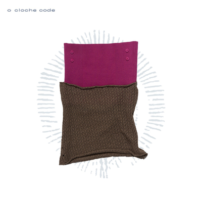 o cloche code 26SS 纽扣抹胸两件套