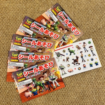 现货日本大创Daiso联名迪士尼玩具总动员toystory儿童启蒙贴纸书