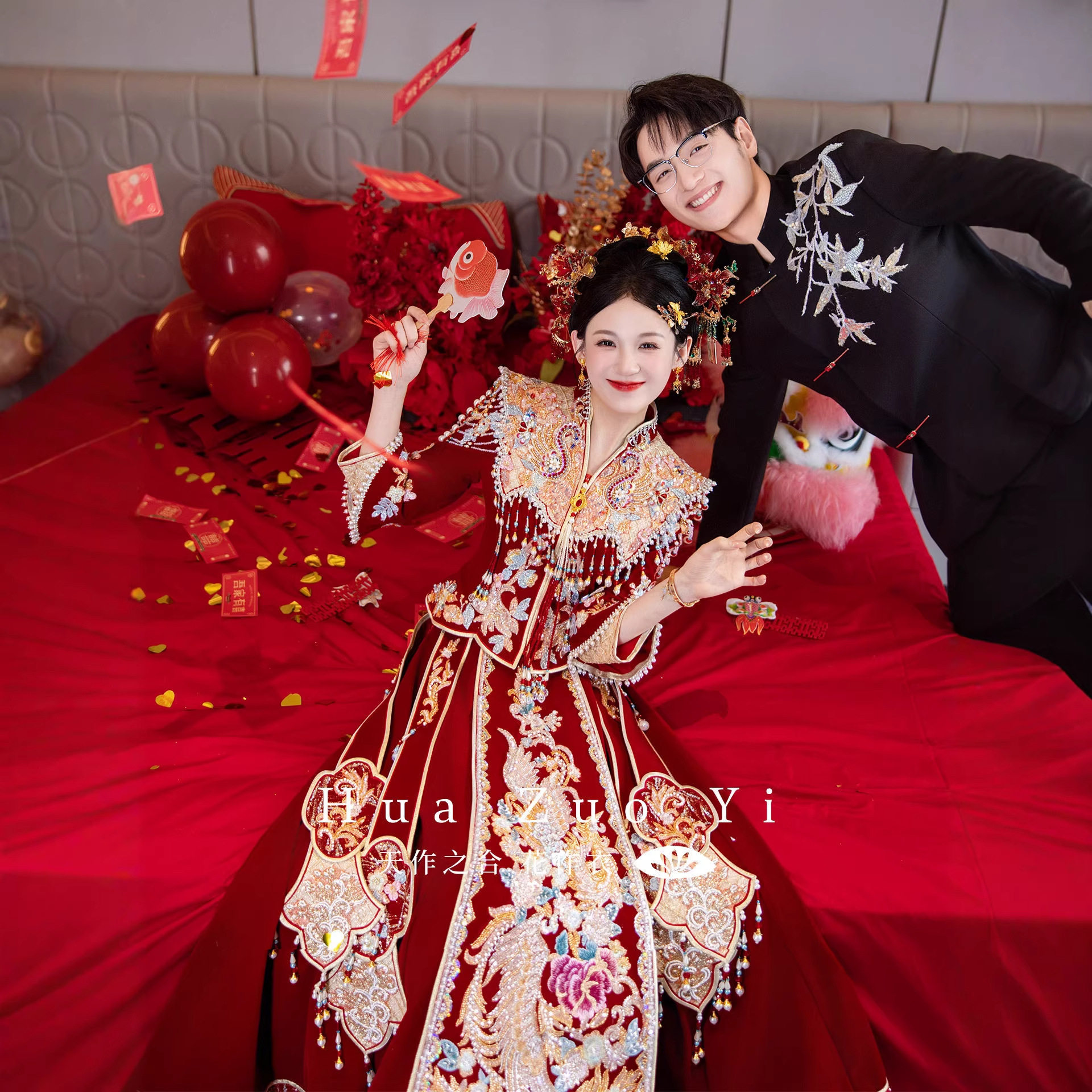 【颂伊】V领秀禾服婚服2026新娘结婚礼服龙凤褂婚服小个子