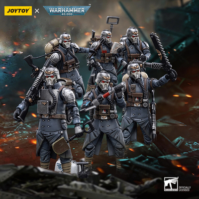 JOYTOY 暗源 战锤40K 1/18星界军克里格死亡军团老兵小队可动兵人