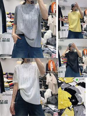 5152妃系列2025冬季新款大码女装胖mmT恤宽松显瘦百搭短袖针织衫