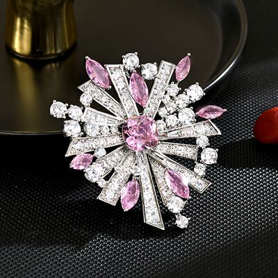 雪花胸针优雅别针西装精致胸花