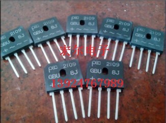 全新 单相桥式整流器 GBU8J 8A/600V原装 质量保证 销售