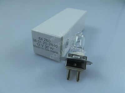 Osram欧司朗灯泡64260 12V30W Zeiss蔡司裂隙灯灯泡3801-20-7040
