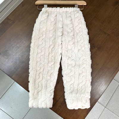 女童长裤羊羔绒家居裤保暖裤