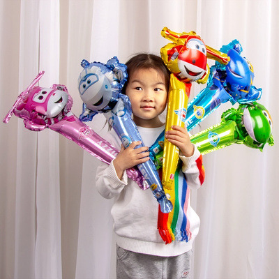 手持棒铝膜气球微商地推小礼品