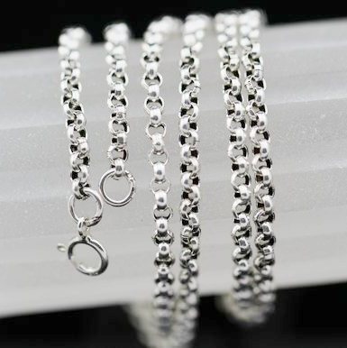 纯银曼谷原创设计风圆环长项链