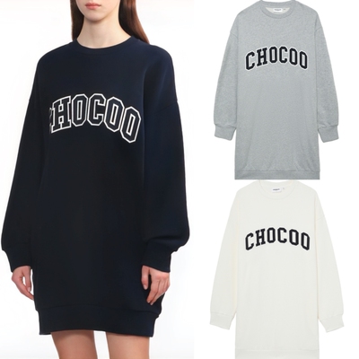 少女简约连衣裙圆领连衣裙轻抓绒