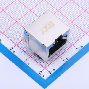 X12ADGWA3DY1027 乙太网连接器(RJ45 RJ11) RJ45 弯插 不带LED 8P