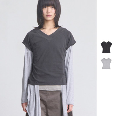 【现货】CERRIC 26SS 春夏新款插肩袖短款上衣 DOUBLEBOO