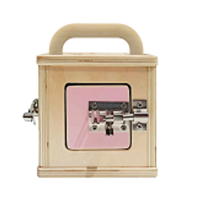 Lovevery同款蒙氏教具开锁箱精细动作逻辑思维幼儿园宝藏盒玩具