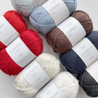 SANDNES ALPAKKA ULL进口羊驼绒中粗线手工编织毛衣围巾宝宝线