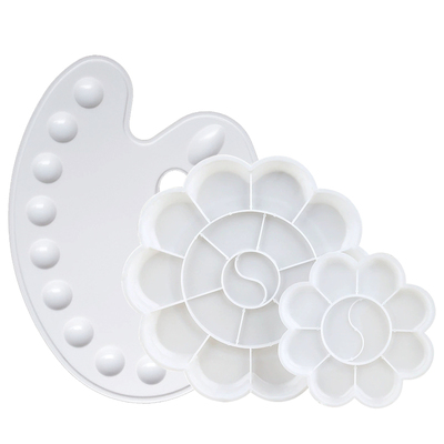 绘画梅花型颜料调色盘调色板国画