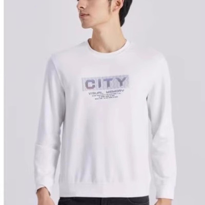 22CTX0051 0052 0041 0042Y利家男装春季休闲卫衣圆领长袖修身T恤