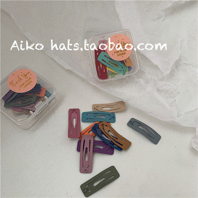春夏韩国磨砂款迷你方形刘海BB夹