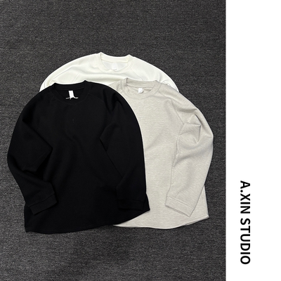 阿信绵羊毛混纺卫衣亲肤柔软百搭