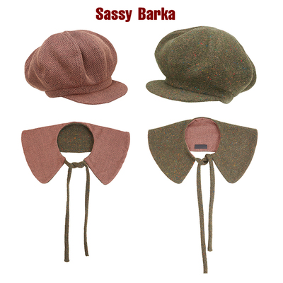 报童帽子SassyBarka八角复古云朵