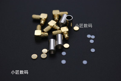 弯头mmcx 通用型SE535 215 846 7200金属耳机插针 diy耳机配件