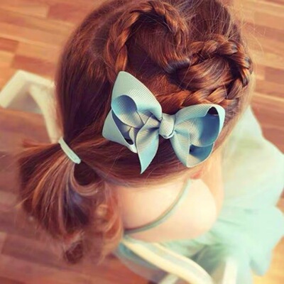 蝴蝶结发夹bow儿童手工发夹