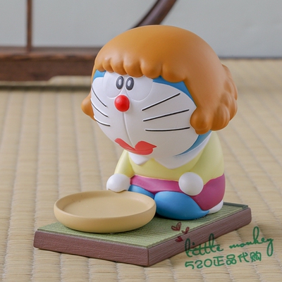 日本代购 哆啦A梦/机器猫 温泉旅行 可爱 手办公仔摆件装饰
